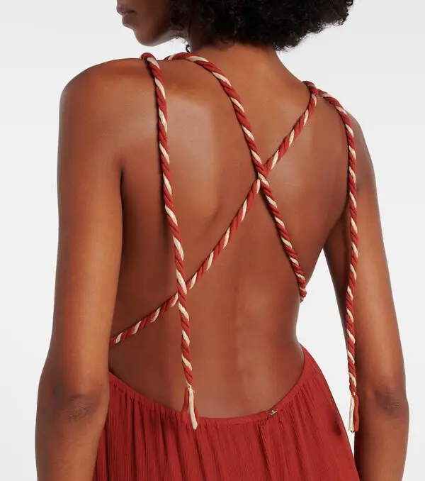 Poupette St Barth Colette Maxi Dress - Orange