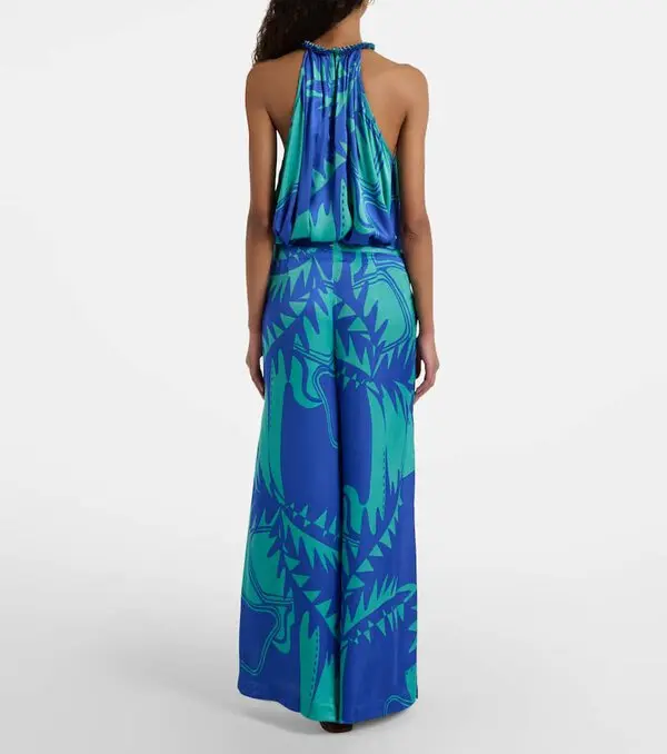 Poupette St Barth Clea Printed Wide-leg Pants