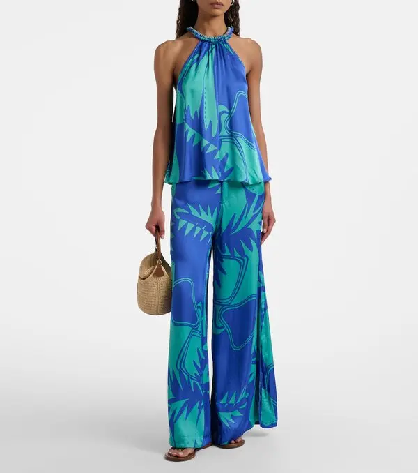 Poupette St Barth Cleo Printed Top - Blue