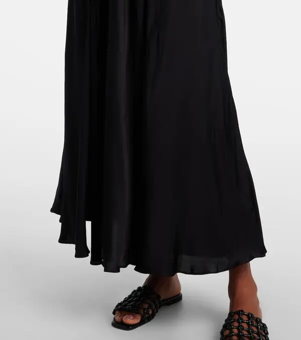 Poupette St Barth Halterneck Maxi Dress - Black