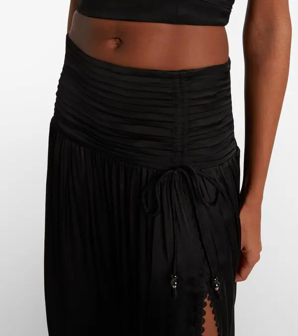 Poupette St Barth Scalloped Maxi Skirt