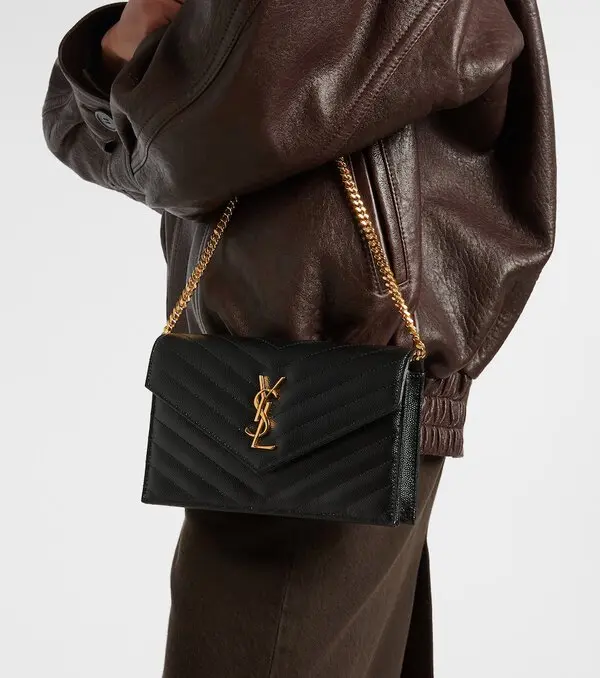 Saint Laurent Cassandre Envelope Small Wallet On Chain