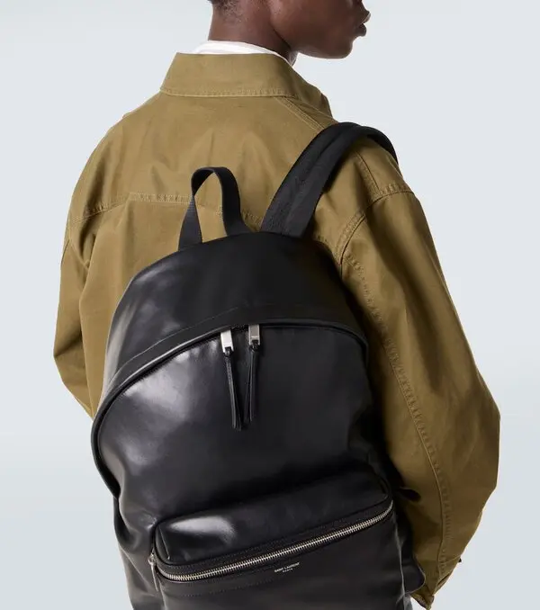Saint Laurent City Leather Backpack