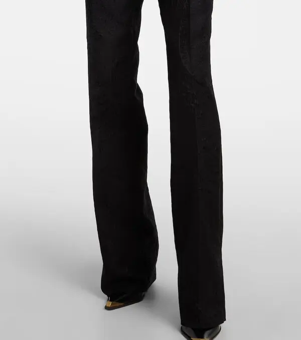 Etro Paisley Jacquard Bootcut Pants