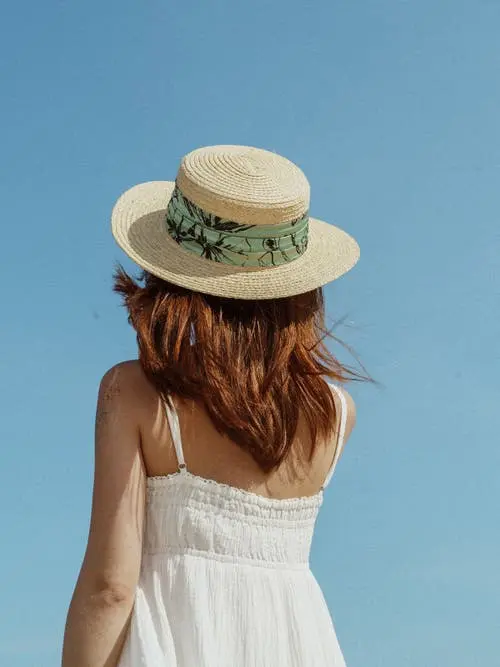 LOST PATTERN La Isla Straw Hat With Ribbon Band - Green
