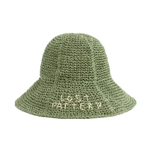 LOST PATTERN Wanderlight Packable Straw Hat - Green