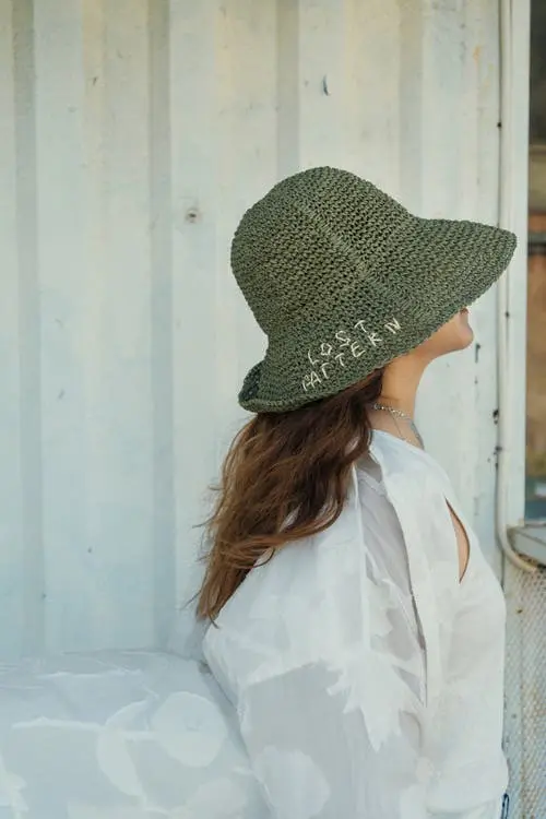 LOST PATTERN Wanderlight Packable Straw Hat - Green