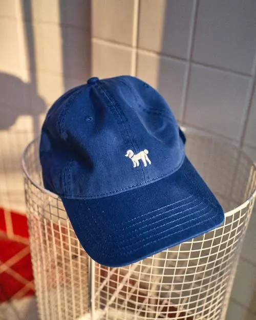 LOST PATTERN Baseball Cap With Embroidered Logo - Royal Blue