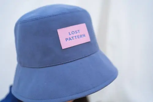LOST PATTERN Cotton Reversible Bucket Hat