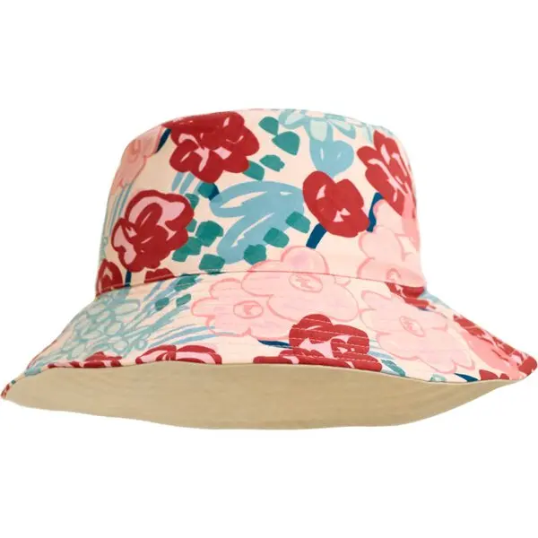 LOST PATTERN Reversible Floral Bucket Hat - Pink