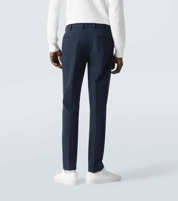 Thom Sweeney Cotton Twill Slim Pants