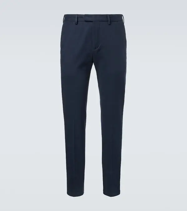 Thom Sweeney Cotton Twill Slim Pants