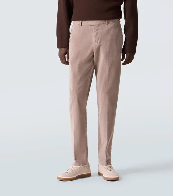 Thom Sweeney Cotton-blend Corduroy Slim Pants