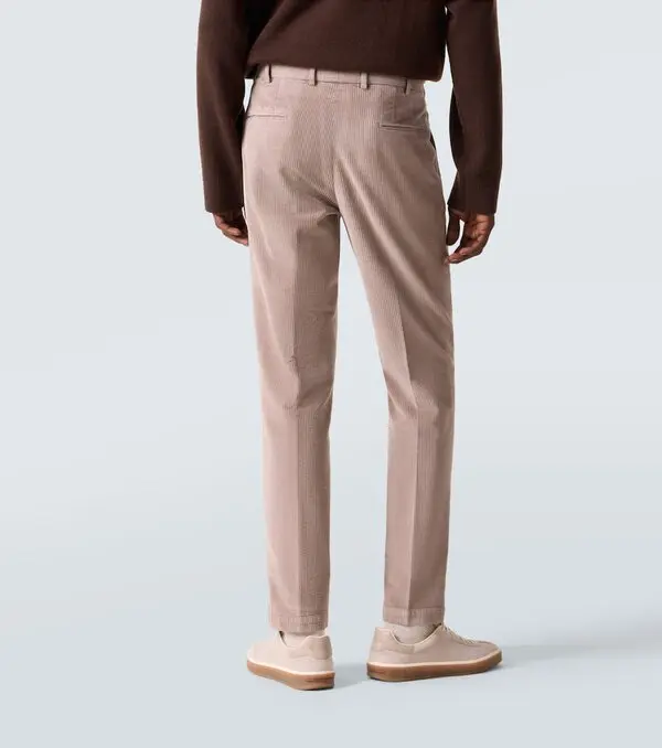 Thom Sweeney Cotton-blend Corduroy Slim Pants