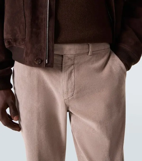 Thom Sweeney Cotton-blend Corduroy Slim Pants