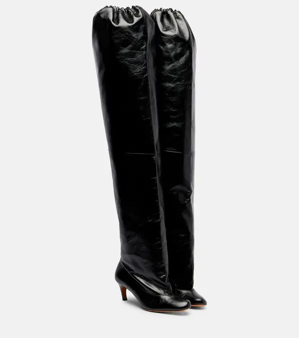 Proenza Schouler Uma 60 Leather Over-the-knee Boots - Black