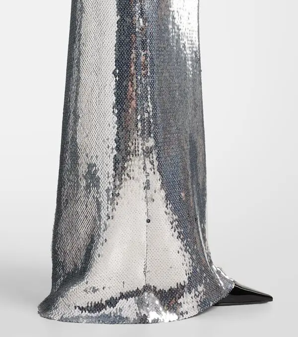 David Koma Sequin-embellished Bustier Gown