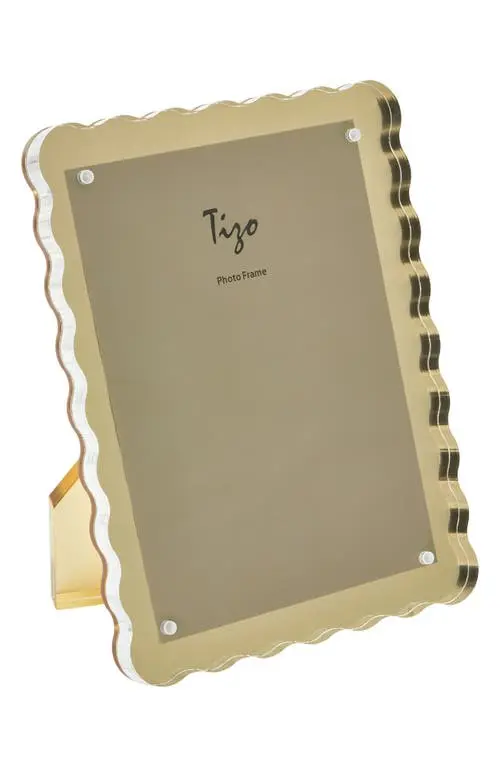 TIZO Wave Lucite® Easel Picture Frame - Gold
