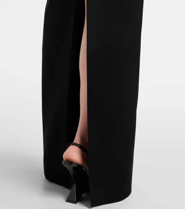 David Koma Polka-dot Halterneck Gown