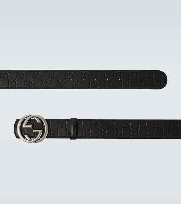 Gucci Interlocking G Reversible Leather Belt