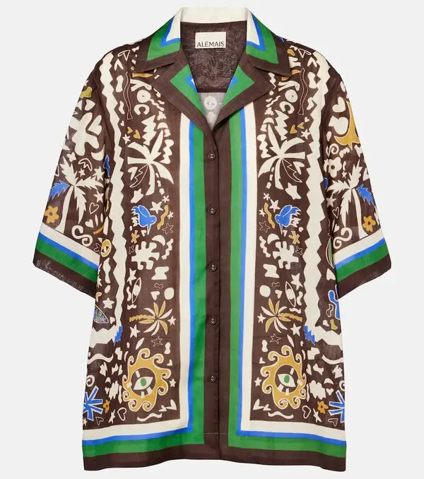 ALEMAIS Maroc Printed Ramie Shirt - Multicoloured