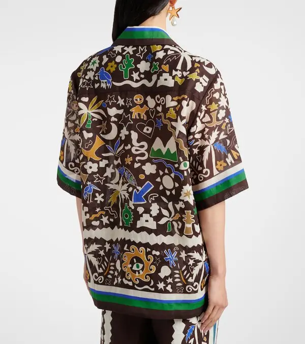 ALEMAIS Maroc Printed Ramie Shirt - Multicoloured