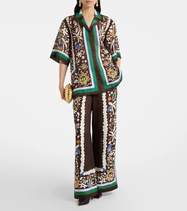 ALEMAIS Maroc Printed Ramie Shirt - Multicoloured