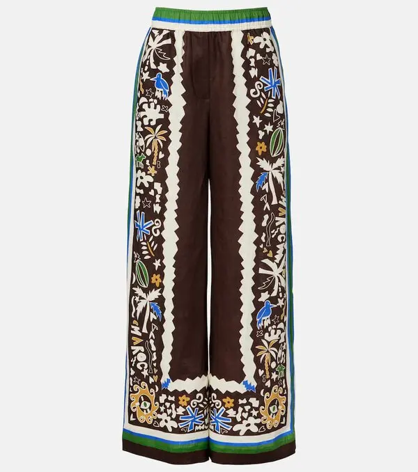 ALEMAIS Maroc Printed Wide-leg Pants - Multicoloured