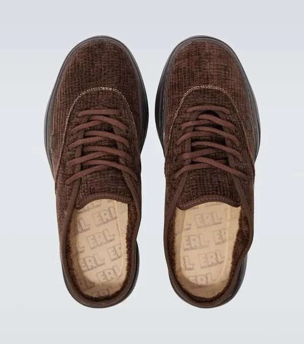 ERL Camino Corduroy Mules - Brown