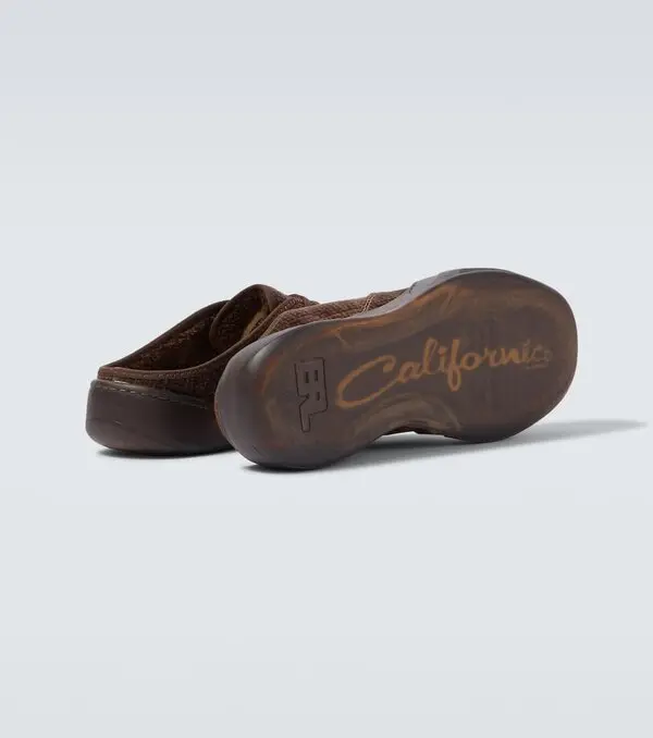 ERL Camino Corduroy Mules - Brown