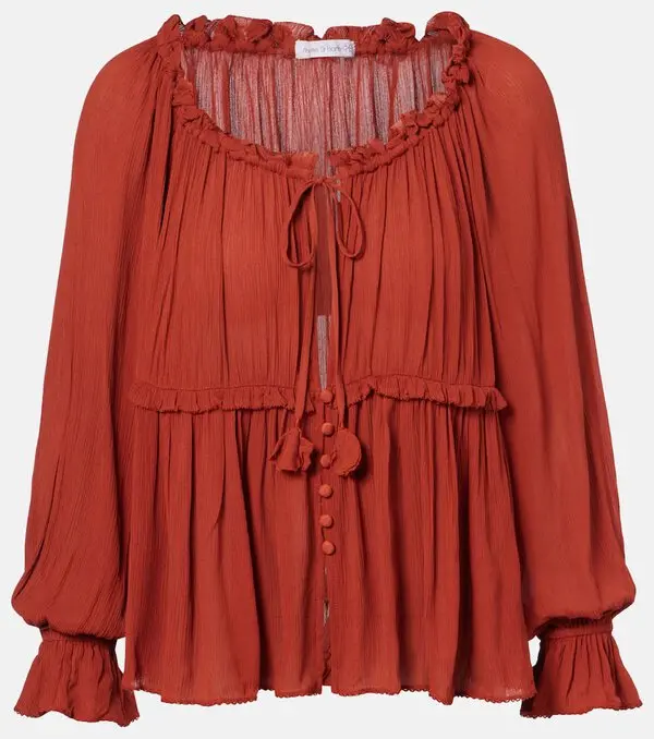 Poupette St Barth Moon Top - Red