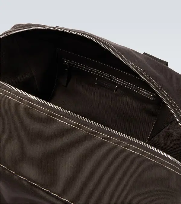 THE ROW Sisal Canvas Duffle Bag - Brown