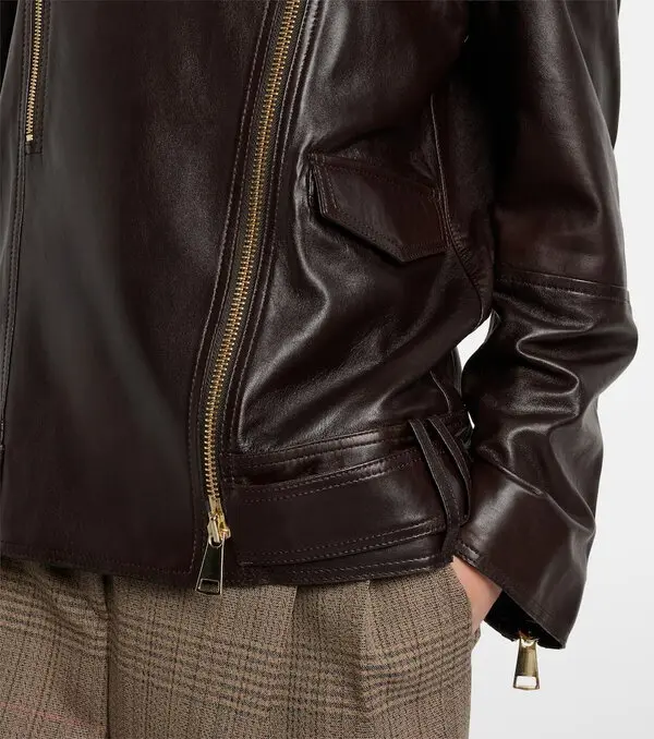 Dorothee Schumacher Leather Biker Jacket