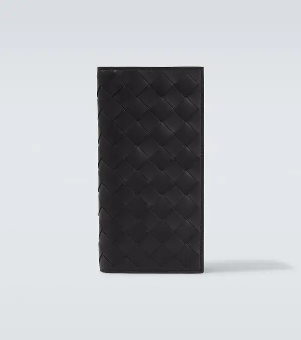 Bottega Veneta Intrecciato Leather Wallet - Black