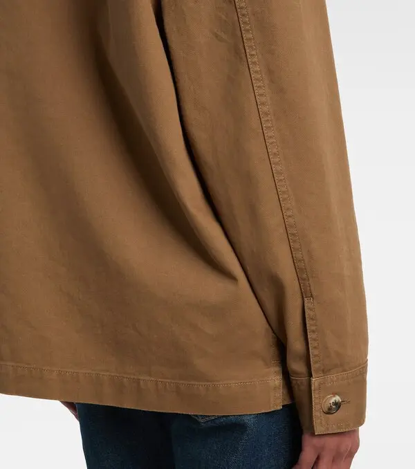 Saint Laurent Cassandre Cotton And Linen Overshirt