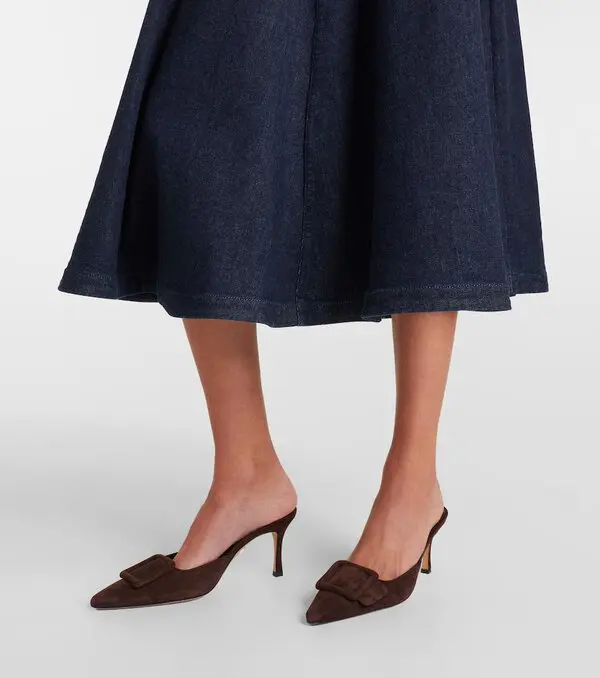 Altuzarra Varda Denim Midi Skirt