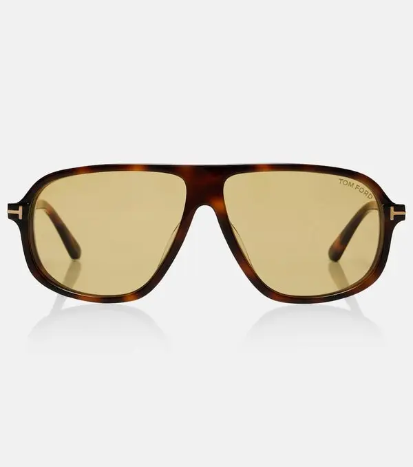 TOM FORD Guillaume Aviator Sunglasses - Brown