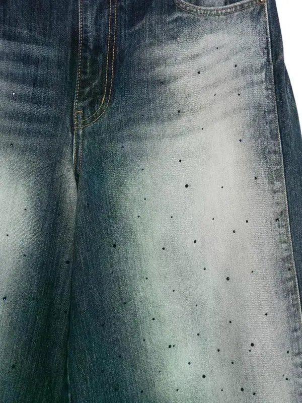 We11Done Embellished Straight-leg Jeans