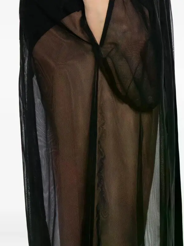 Simone Rocha Ribbon-embellished Mesh Skirt