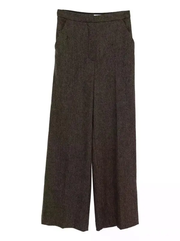 YVES SALOMON Flannel Tailored Trousers