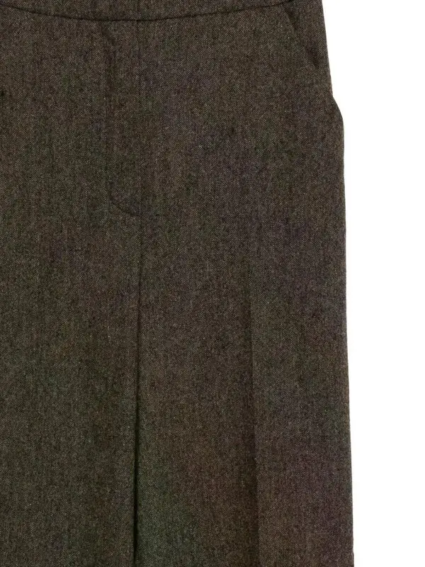 YVES SALOMON Flannel Tailored Trousers