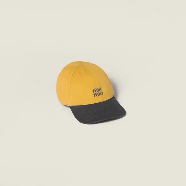 Miu Miu Drill Baseball Cap - Topaz/anthracite