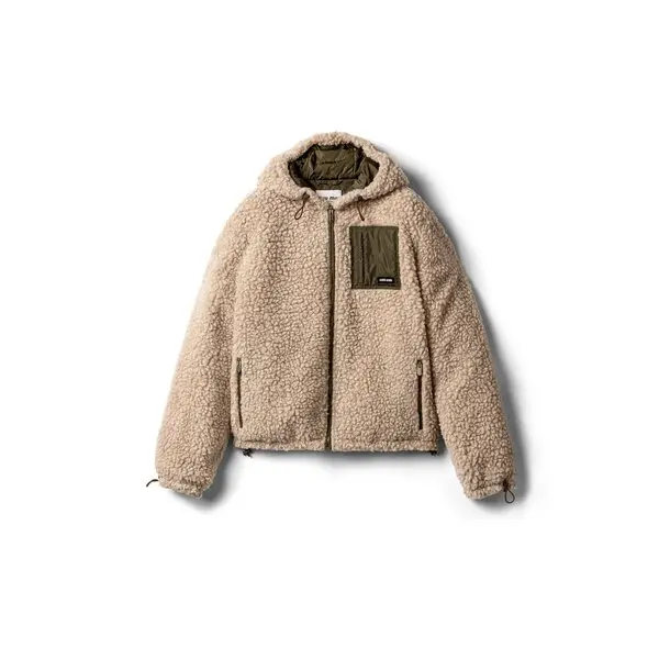 Miu Miu Medium-weight Teddy Down Jacket - Lime/forest
