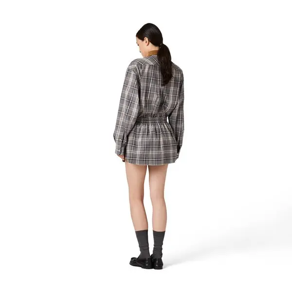 Miu Miu Checked Flannel Miniskirt