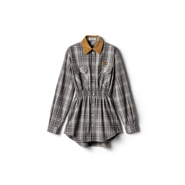 Miu Miu Flannel Mini-dress