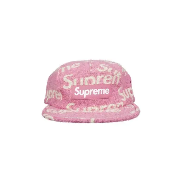 Supreme Harris Tweed Camp Cap - Pink