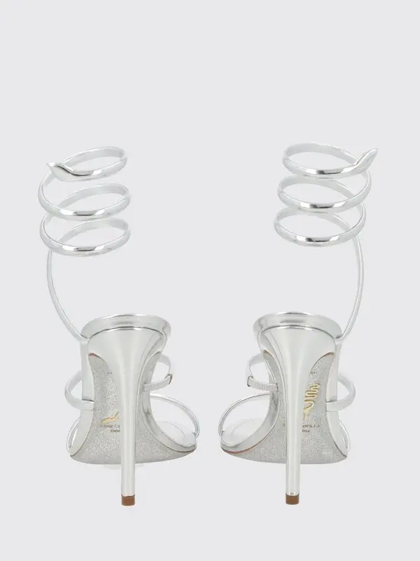 Rene Caovilla Heeled Sandal - Silver