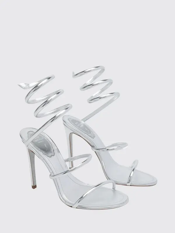 Rene Caovilla Heeled Sandal - Silver