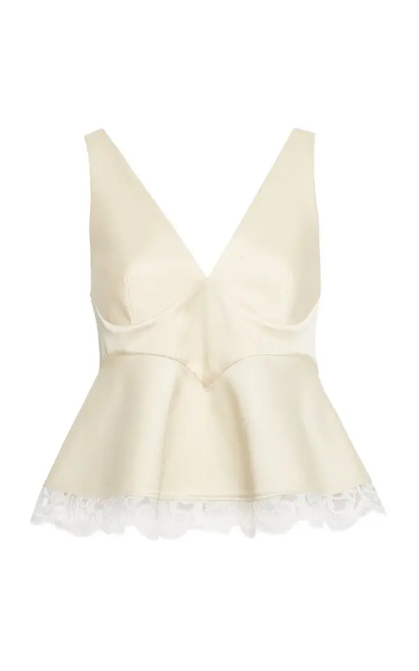 Stella McCartney Lace-trimmed Bustier Top