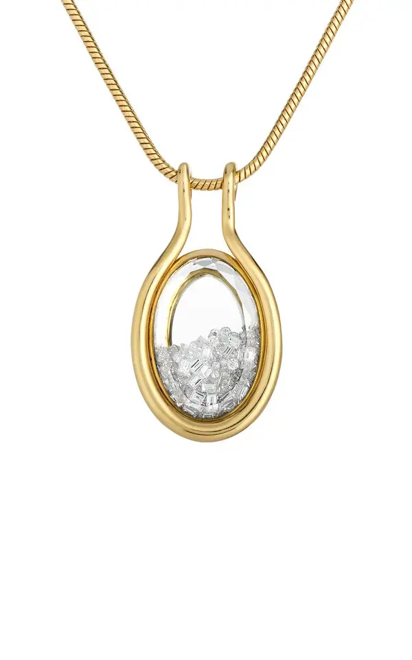 Moritz Glik Cascavel 18k Yellow And Diamond Necklace